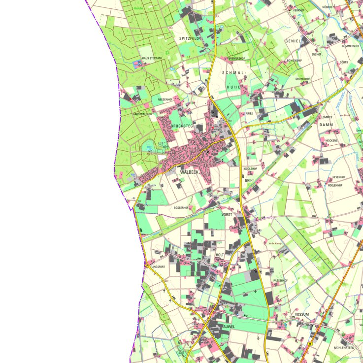Geldern 2 (1:25,000) Map by Bezirksregierung Koln | Avenza Maps