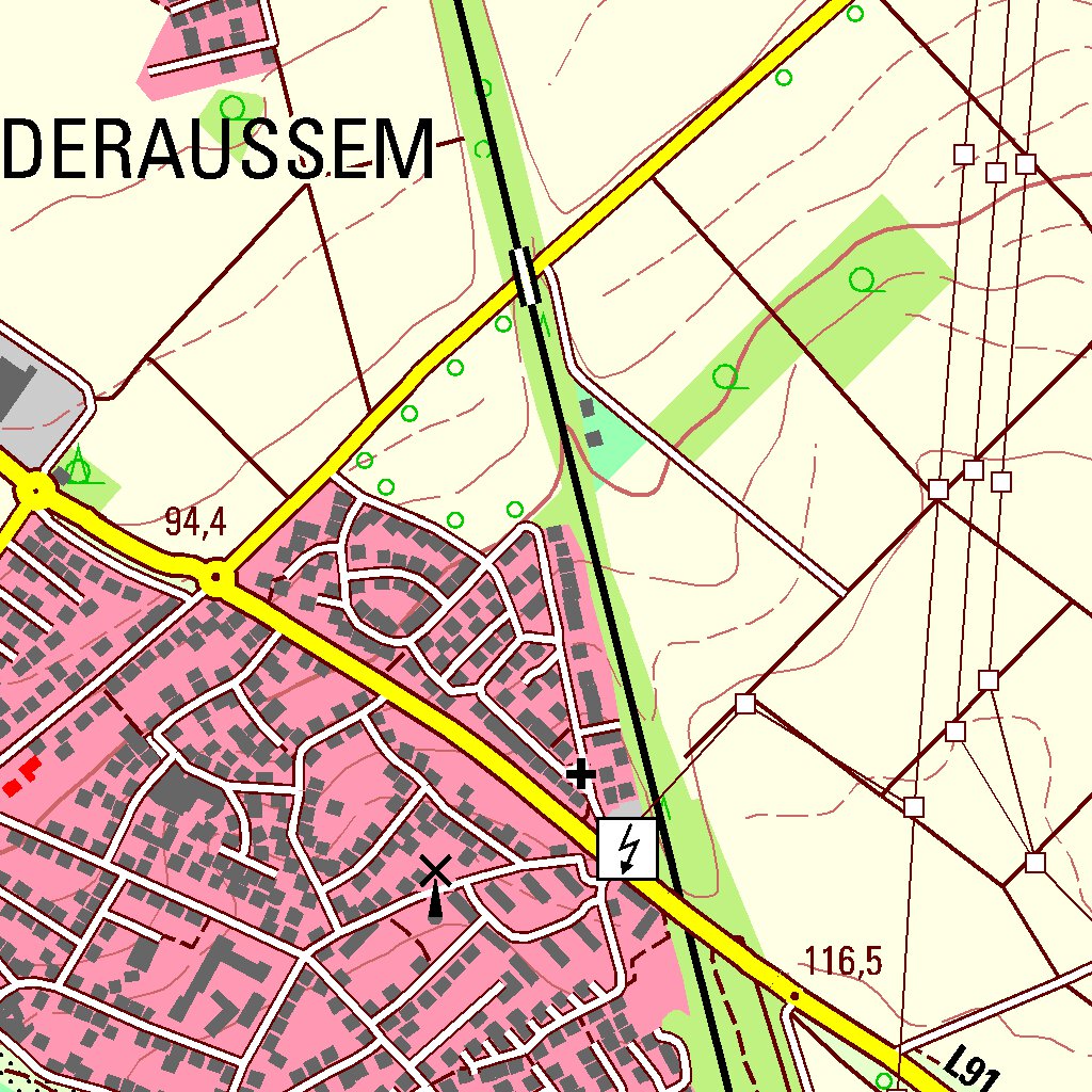 Bergheim 1 (1:25,000) Map by Bezirksregierung Koln | Avenza Maps