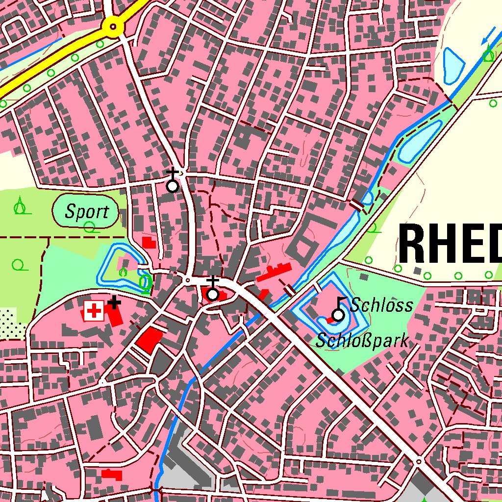 Rhede 1 (1:25,000) Map by Bezirksregierung Koln | Avenza Maps