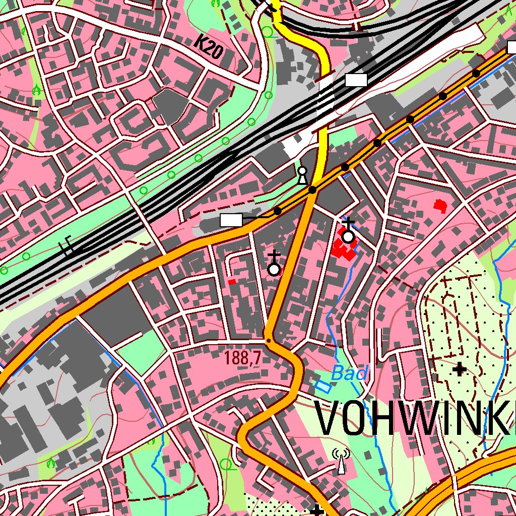 Haan (1:25,000) Map by Bezirksregierung Koln | Avenza Maps