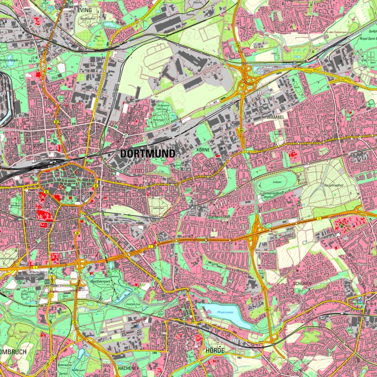 Dortmund 1 (1:25,000) Map by Bezirksregierung Koln | Avenza Maps