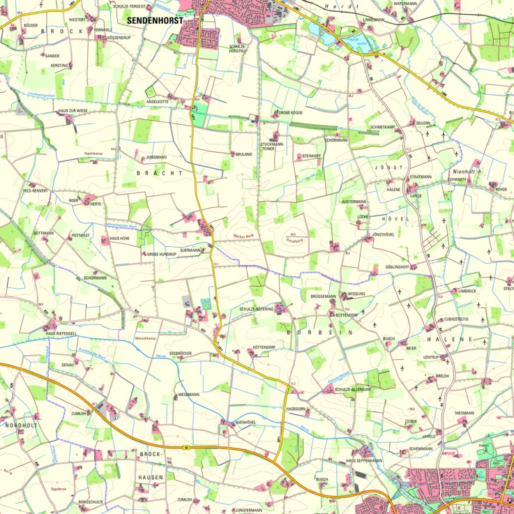 Ahlen 3 (1:25,000) Map by Bezirksregierung Koln | Avenza Maps