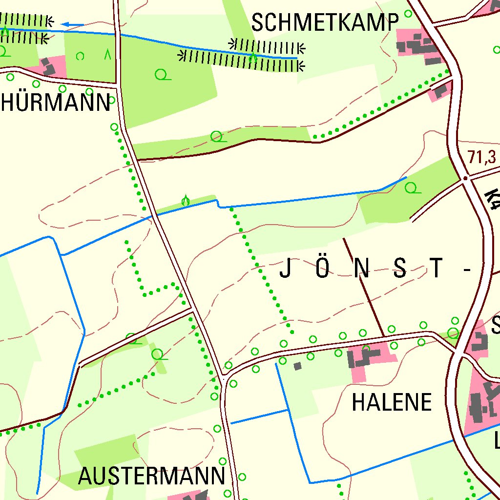 Ahlen 3 (1:25,000) Map by Bezirksregierung Koln | Avenza Maps
