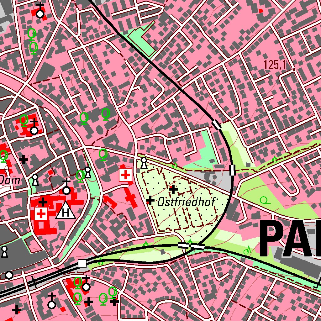 Paderborn 1 (1:25,000) Map by Bezirksregierung Koln | Avenza Maps