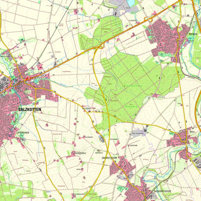Salzkotten (1:25,000) Map by Bezirksregierung Koln | Avenza Maps
