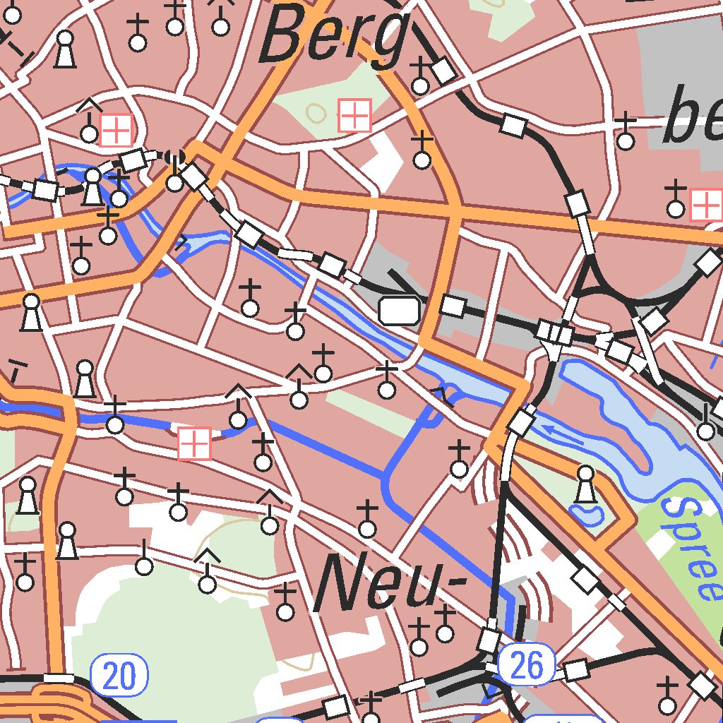 Map of Berlin by Bundesamt fur Kartographie und Geodasie | Avenza Maps