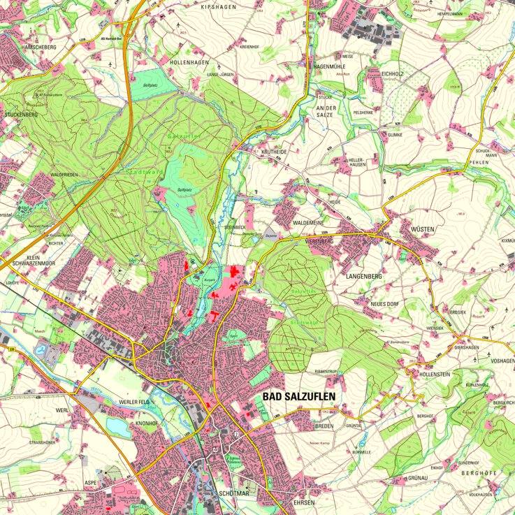 Bad Salzuflen Maps