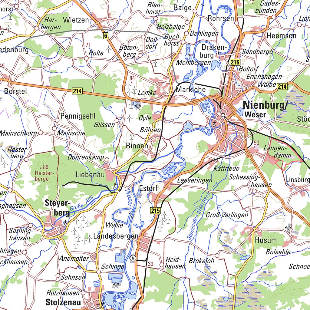 Map of Lower Saxony by Bundesamt fur Kartographie und Geodasie | Avenza ...
