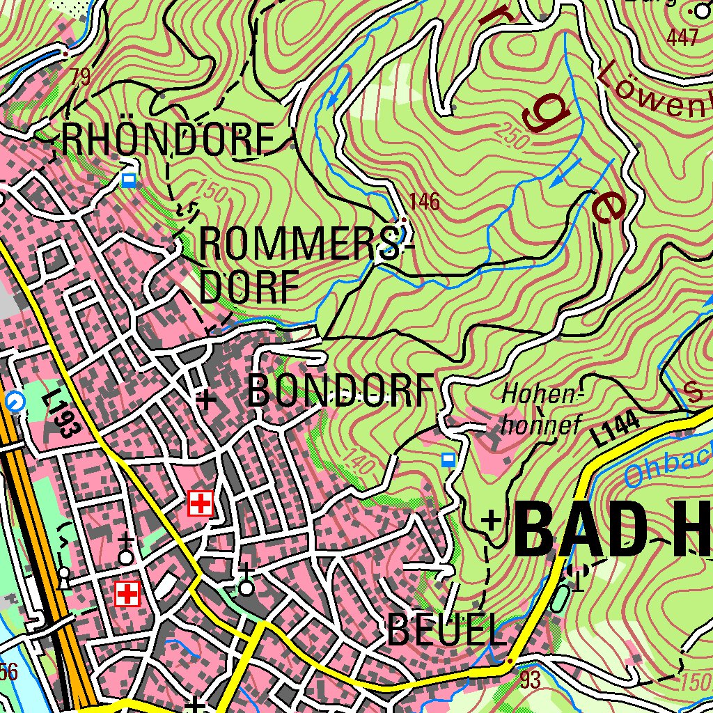 Königswinter (1:50,000) Map by Bezirksregierung Koln | Avenza Maps