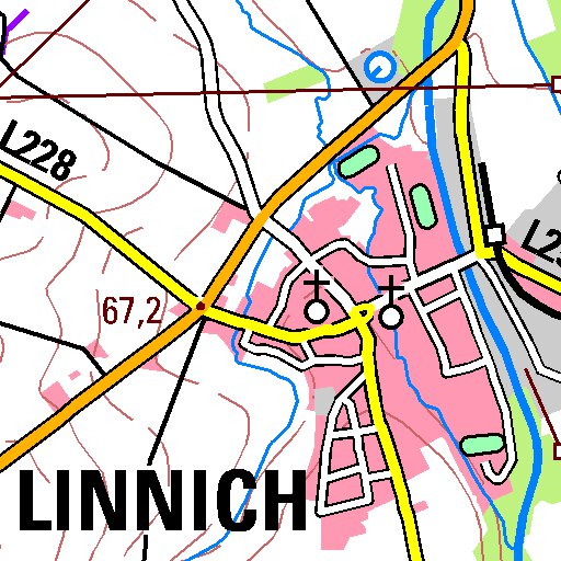 Erkelenz (1:100,000) Map by Bezirksregierung Koln | Avenza Maps