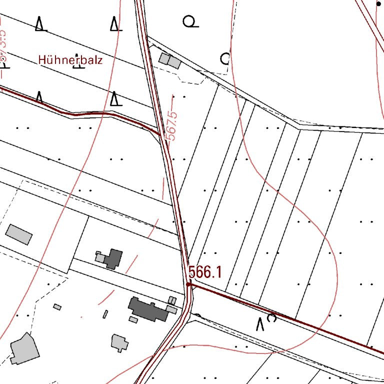 Hof 2 (1:5,000) Map by Landesamt fur Vermessung und ...
