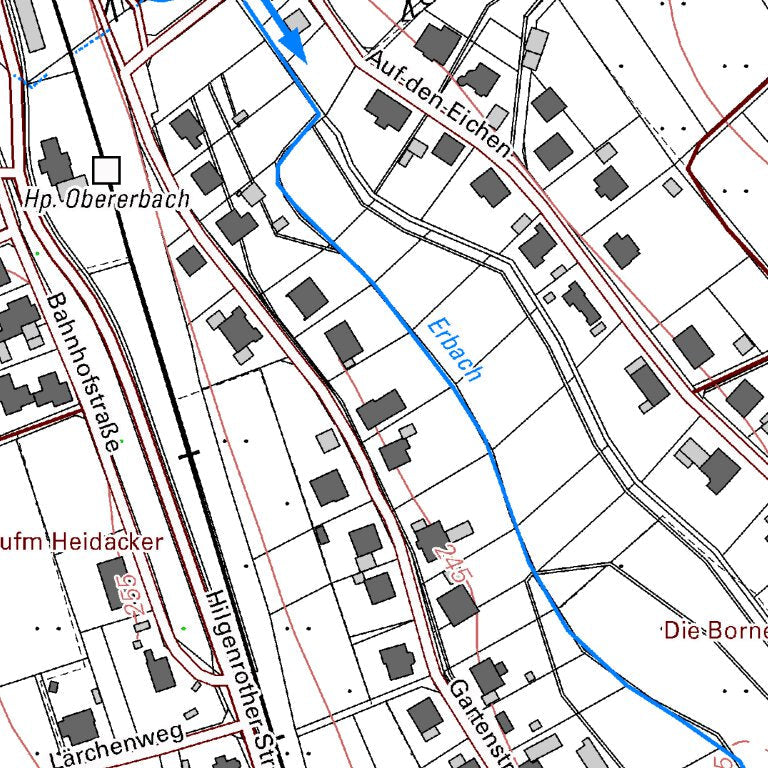 Obererbach (Westerwald) (1:5,000) Map by Landesamt fur Vermessung und ...