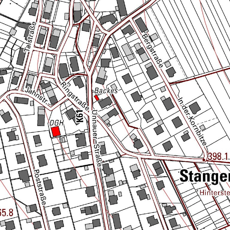 Bölsberg (1:5,000) Map by Landesamt fur Vermessung und ...