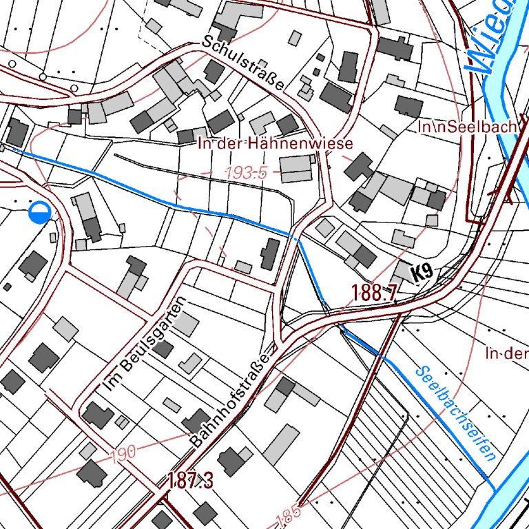 Seelbach (Westerwald) (1:5,000) Map by Landesamt fur Vermessung und ...