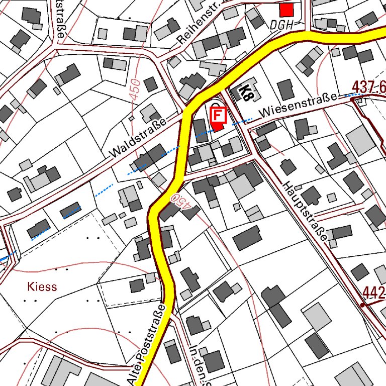 Lochum (1:5,000) Map by Landesamt fur Vermessung und ...