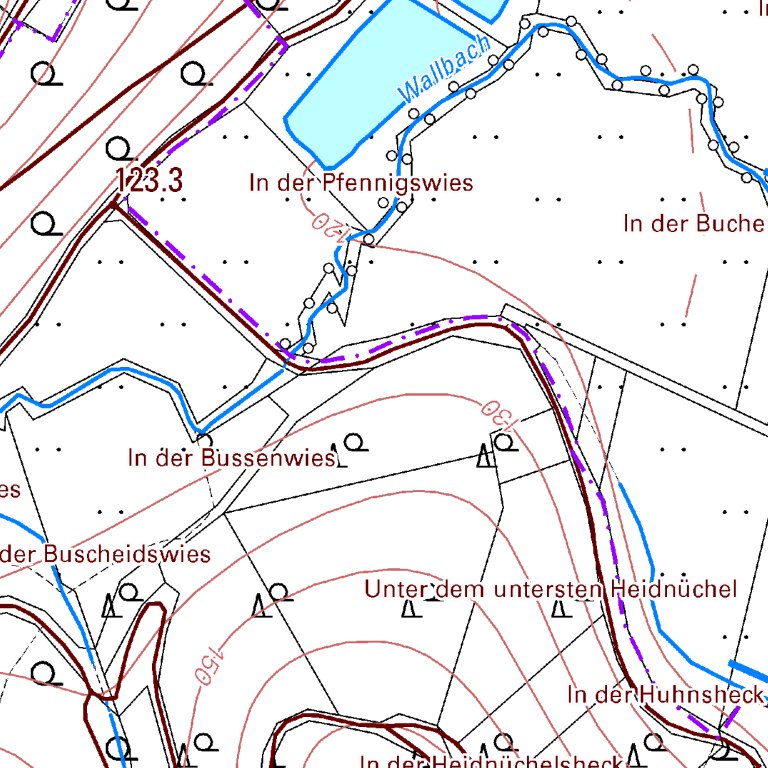 Roßbach 2 (1:5,000) Map by Landesamt fur Vermessung und ...