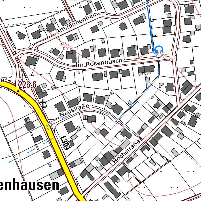 Ellenhausen (1:5,000) Map by Landesamt fur Vermessung und ...