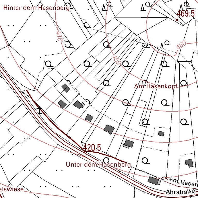 Berg 4 (1:5,000) Map by Landesamt fur Vermessung und ...