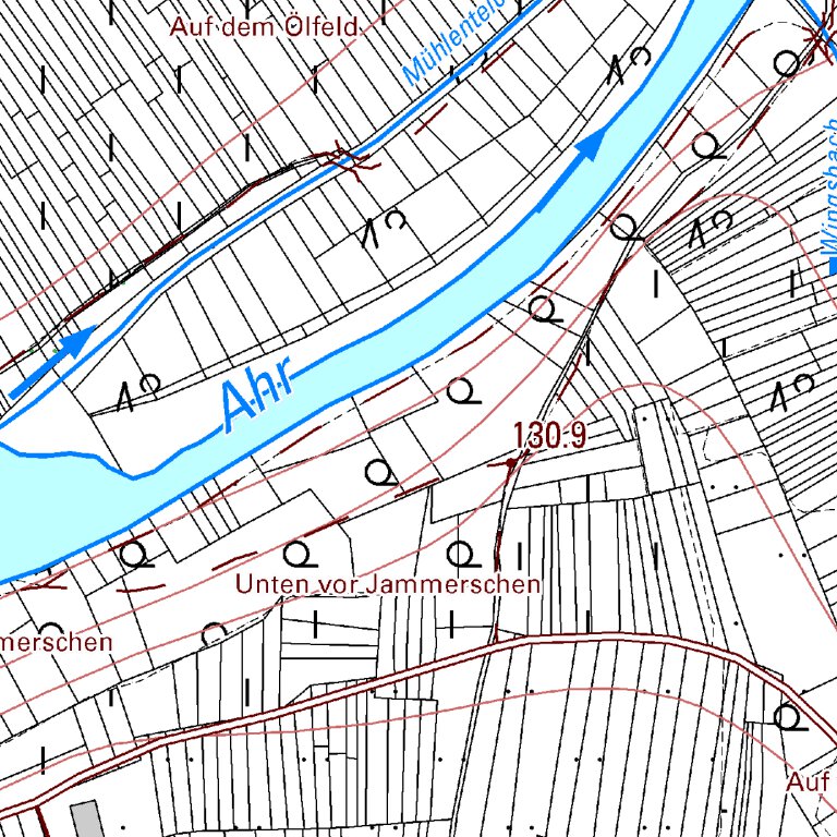 Bad Neuenahr-Ahrweiler 4 (1:5,000) Map by Landesamt fur Vermessung und ...