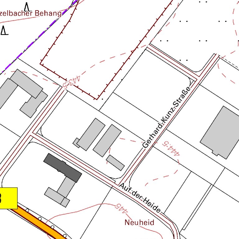 Hahn am See (1:5,000) Map by Landesamt fur Vermessung und ...