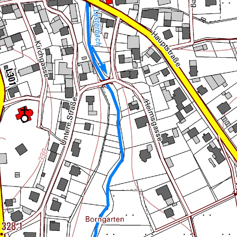Neunkirchen 4 (1:5,000) Map by Landesamt fur Vermessung und ...
