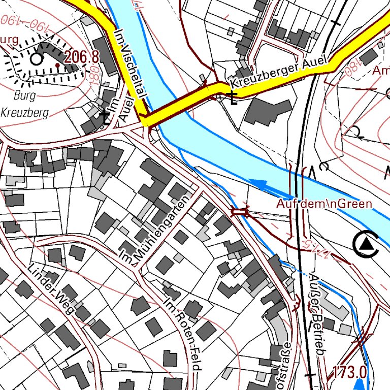 Altenahr 1 (1:5,000) Map by Landesamt fur Vermessung und ...