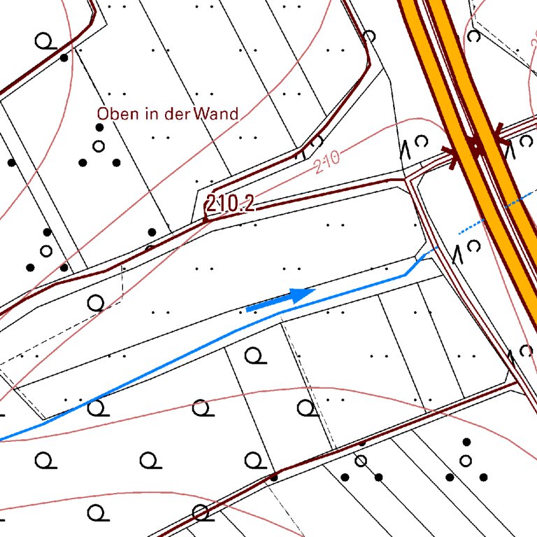 Waldorf 2 (1:5,000) Map by Landesamt fur Vermessung und ...