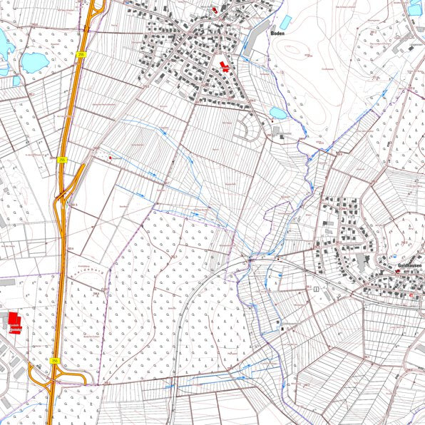 Boden (1:5,000) Map by Landesamt fur Vermessung und ...
