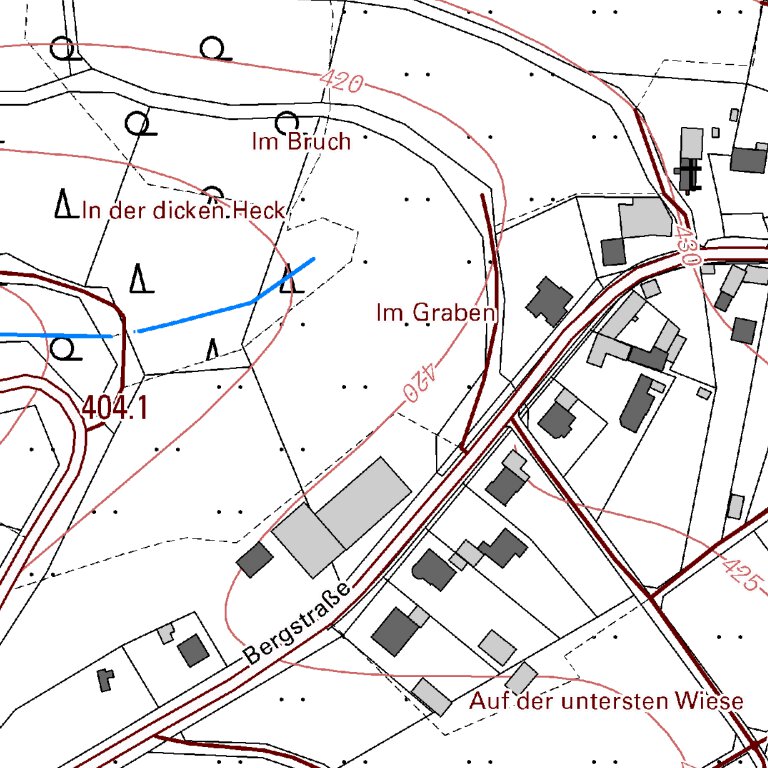 Hümmel 1 (1:5,000) Map by Landesamt fur Vermessung und ...