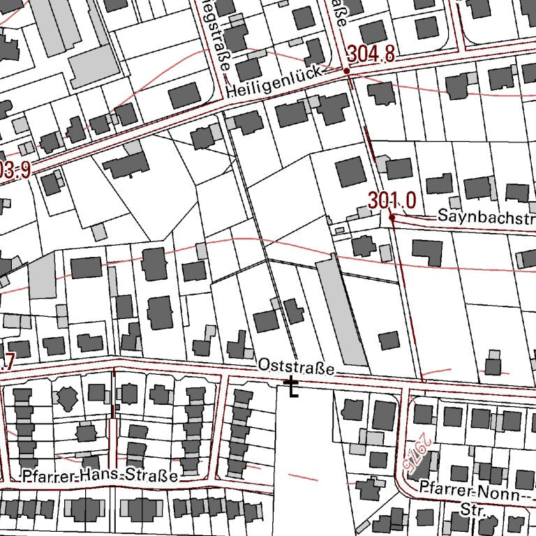 Ransbach-Baumbach 3 (1:5,000) Map by Landesamt fur Vermessung und ...