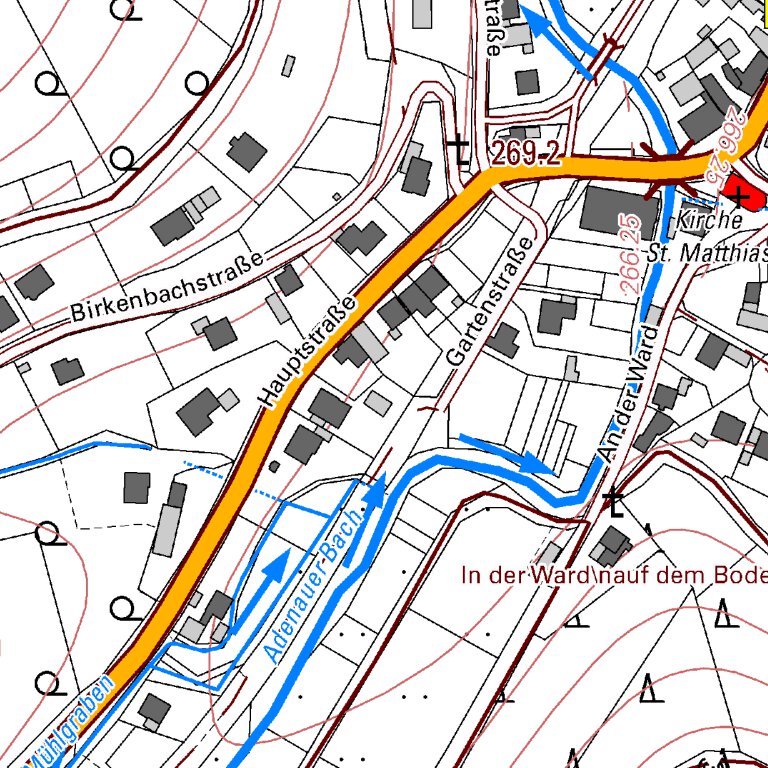 Leimbach 5 (1:5,000) Map by Landesamt fur Vermessung und ...