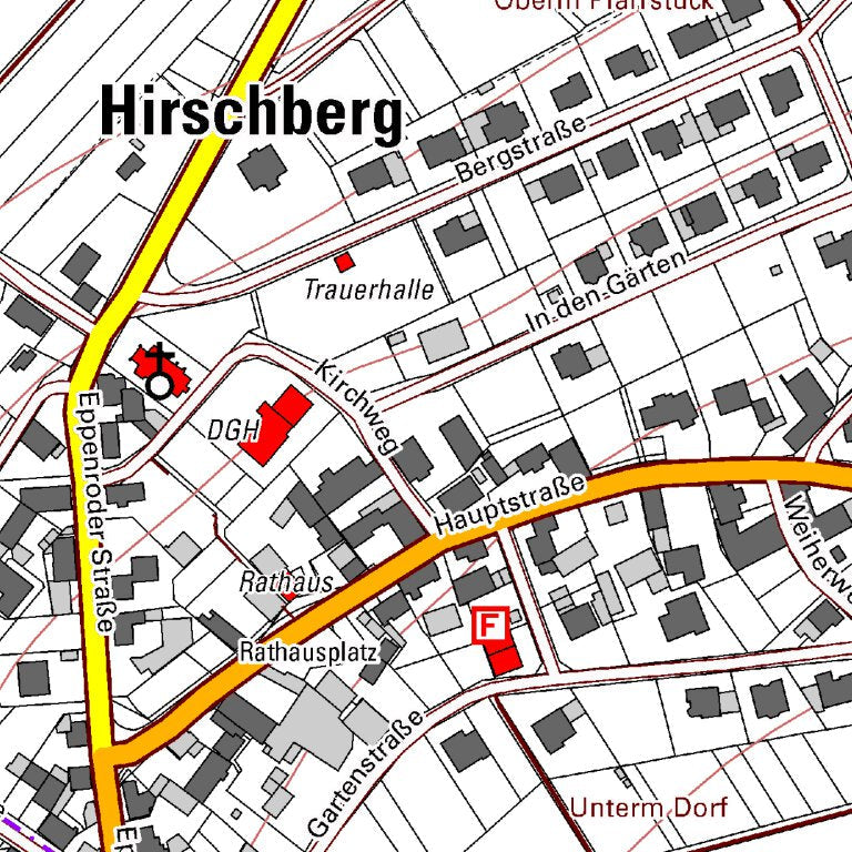 Hirschberg (1:5,000) Map by Landesamt fur Vermessung und ...