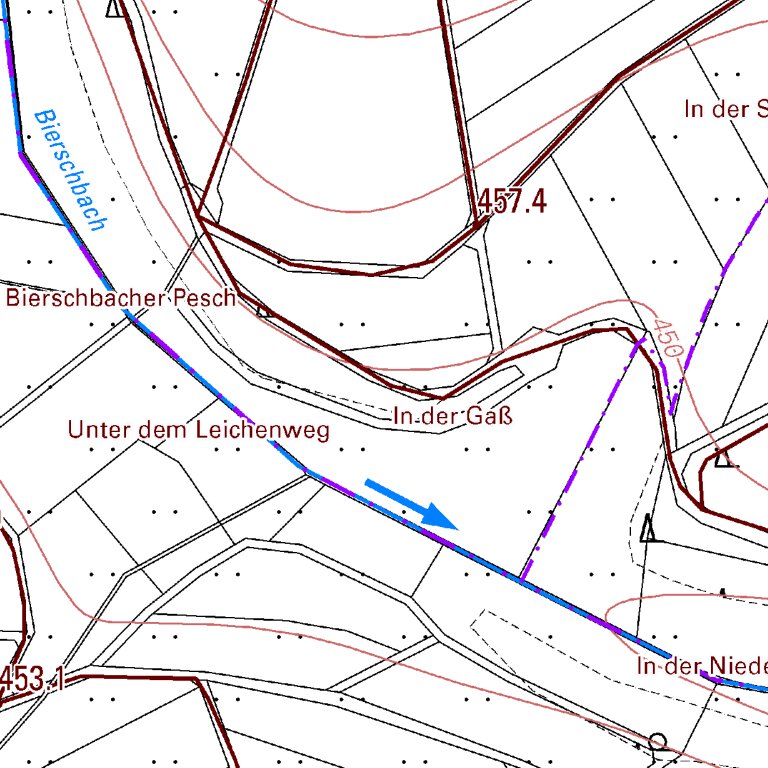Baar 3 (1:5,000) Map by Landesamt fur Vermessung und ...