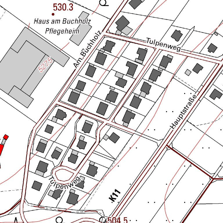 Baar 1 (1:5,000) Map by Landesamt fur Vermessung und ...