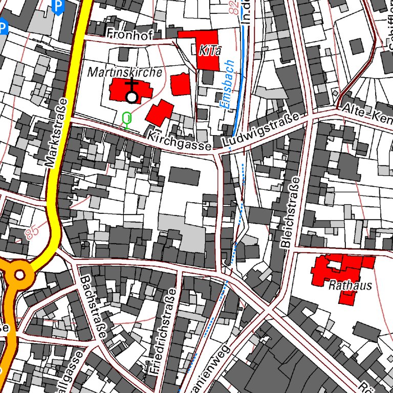 Bad Ems 1 (1:5,000) Map by Landesamt fur Vermessung und ...