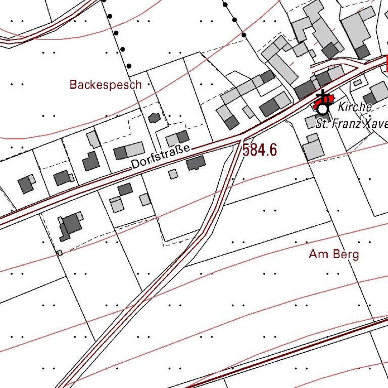 Roth bei Prüm 4 (1:5,000) Map by Landesamt fur Vermessung und ...