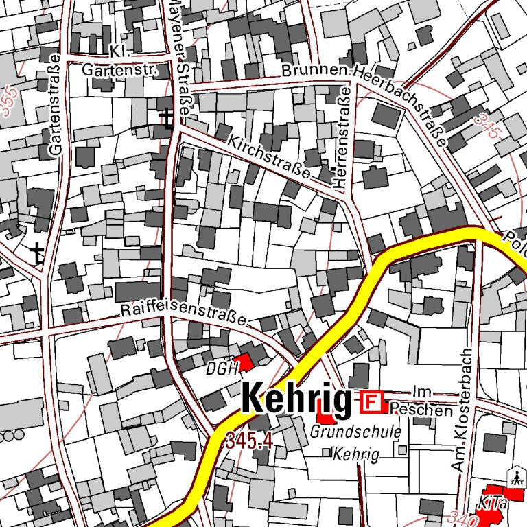 Kehrig 1 (1:5,000) Map by Landesamt fur Vermessung und ...