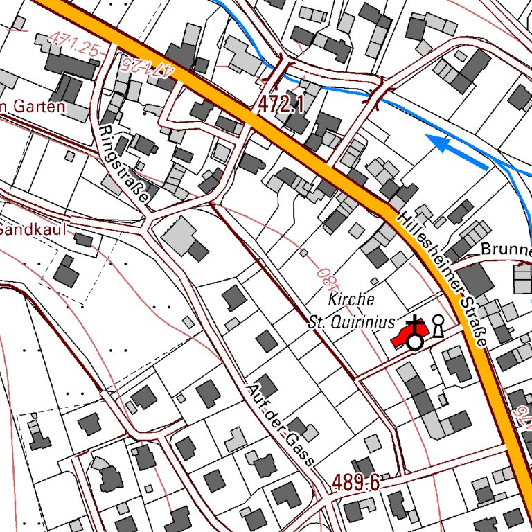 Dreis-Brück 2 (1:5,000) Map by Landesamt fur Vermessung und ...