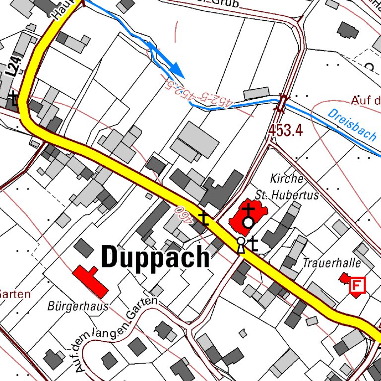 Duppach 2 (1:5,000) Map by Landesamt fur Vermessung und ...