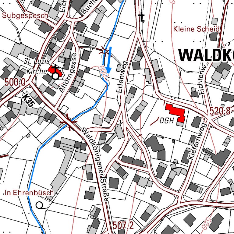 Daun 7 (1:5,000) Map by Landesamt fur Vermessung und ...