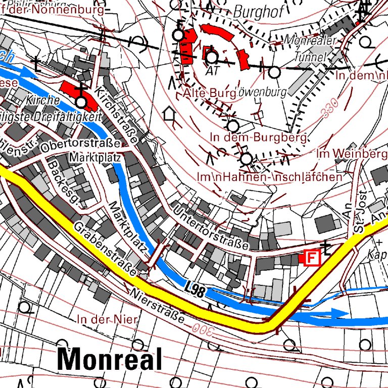 Monreal 1 (1:5,000) Map by Landesamt fur Vermessung und ...