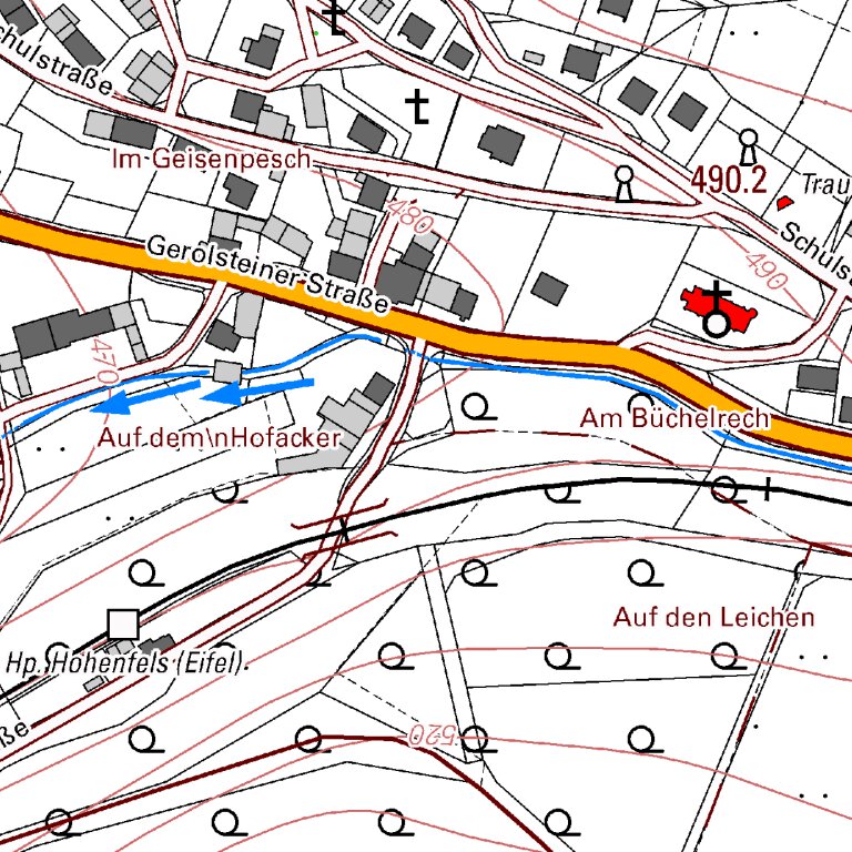 Hohenfels-Essingen (1:5,000) Map by Landesamt fur Vermessung und ...
