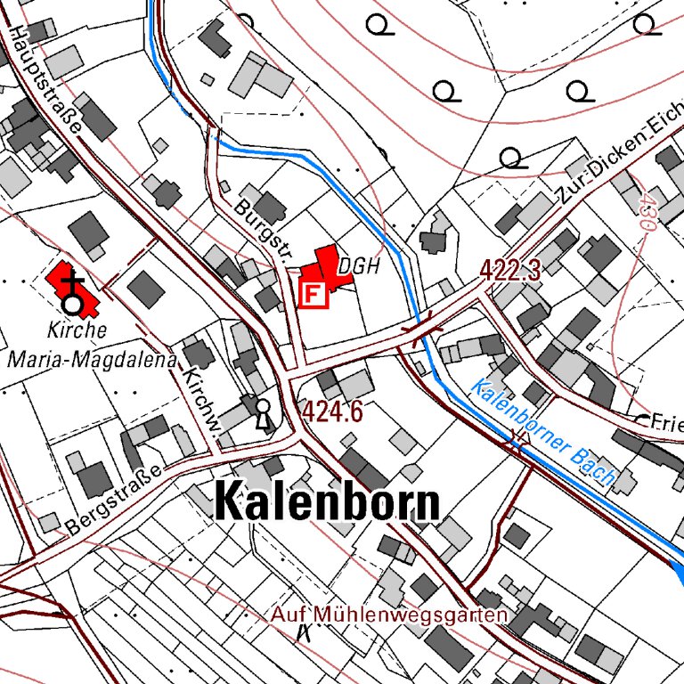 Kalenborn 2 (1:5,000) Map by Landesamt fur Vermessung und ...