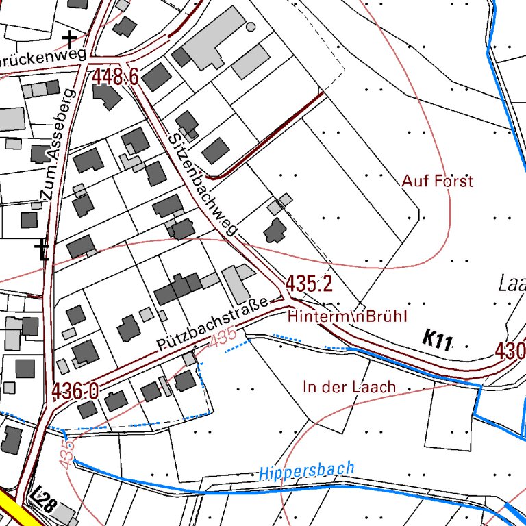 Daun 11 (1:5,000) Map by Landesamt fur Vermessung und ...
