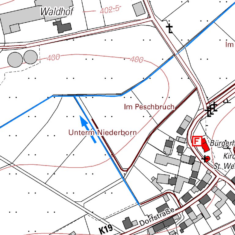 Saxler (1:5,000) Map by Landesamt fur Vermessung und ...