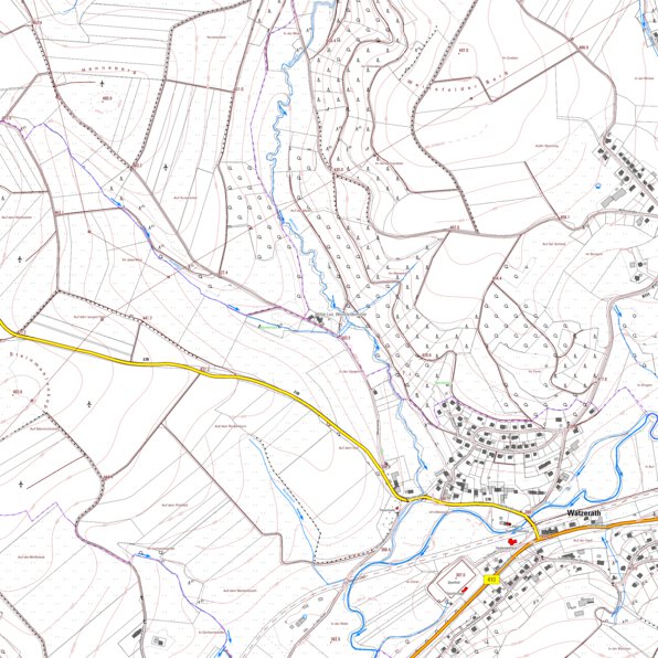 Watzerath (1:5,000) Map by Landesamt fur Vermessung und ...