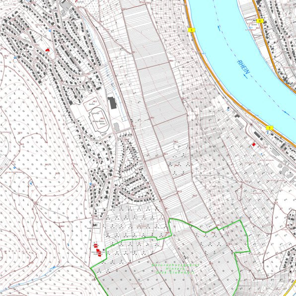 Boppard 8 (1:5,000) Map by Landesamt fur Vermessung und ...