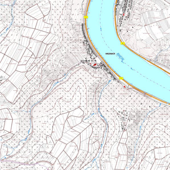Boppard 4 (1:5,000) Map by Landesamt fur Vermessung und ...