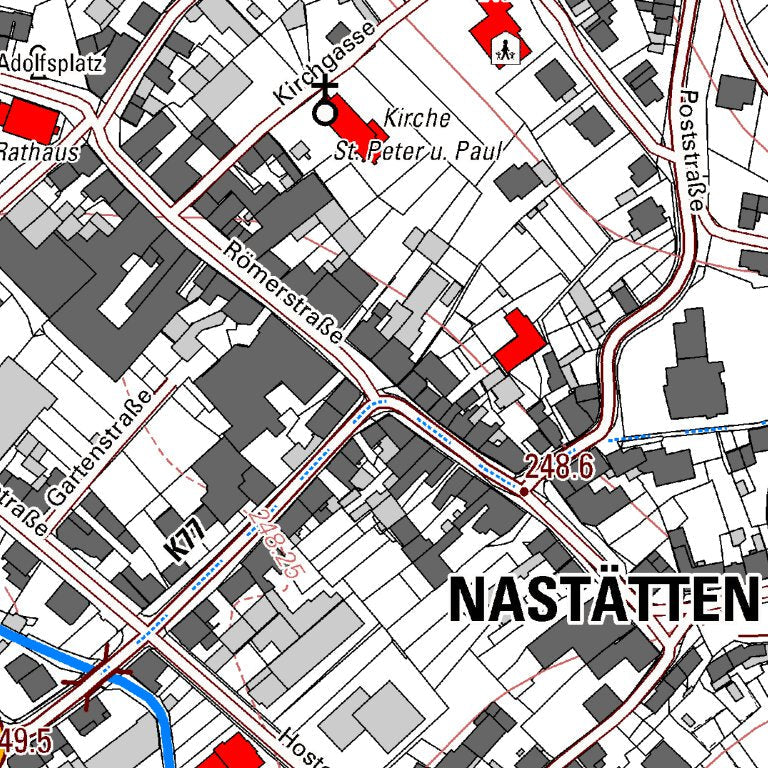 Nastätten 1 (1:5,000) Map by Landesamt fur Vermessung und ...