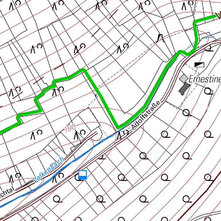 Kaub 1 (1:5,000) Map by Landesamt fur Vermessung und ...